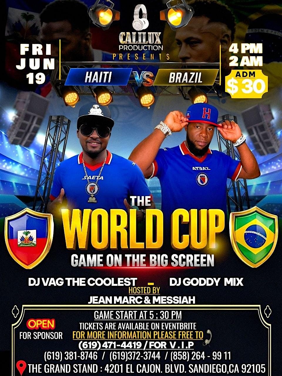 CALILUX PRODUCTION THE WORLD CUP GAME ON THE BIG SCREEN, The Grandstand ...