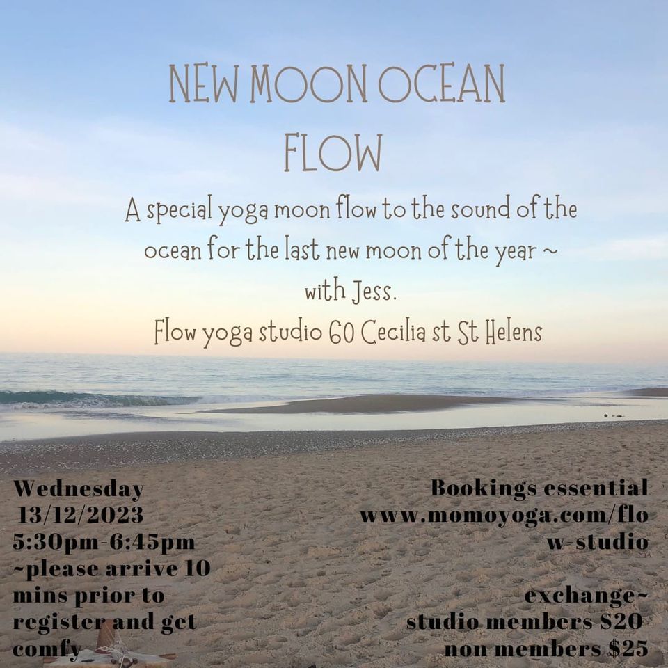 New moon Ocean Flow with Jess, Flow Yoga and Movement, St Helens, 13 ...