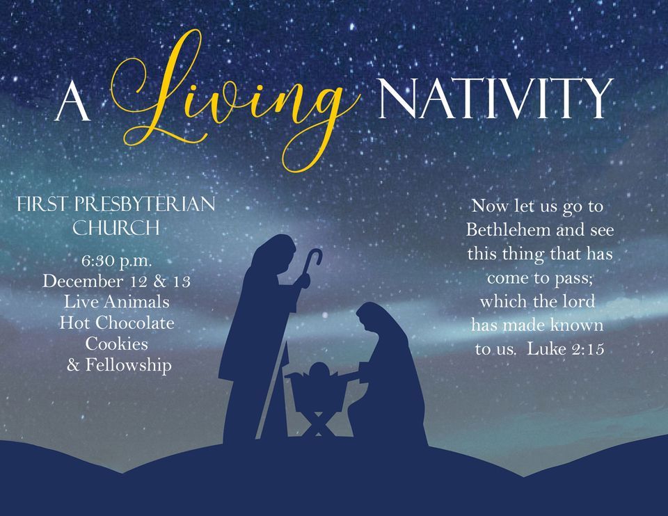 Living Nativity, First Presbyterian Church - Florence, SC, 12 December ...