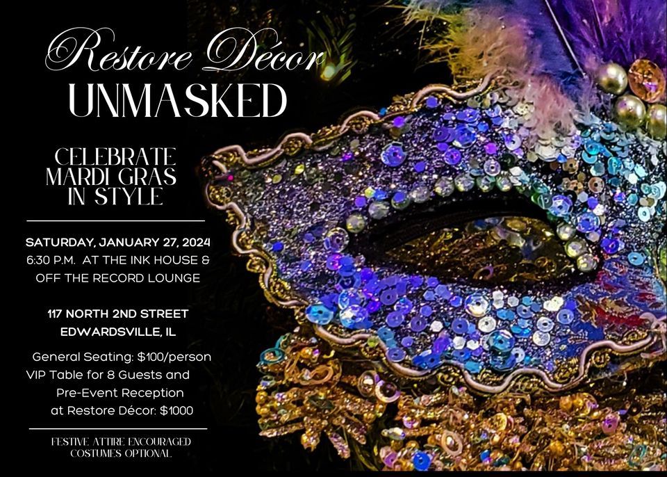 Restore Decor Unmasked, The Ink House, Edwardsville, 27 January 2024 ...