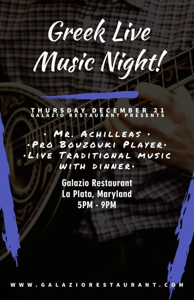 Greek Live Music Night!, Galazio Restaurant, La Plata, December 21 2023 ...