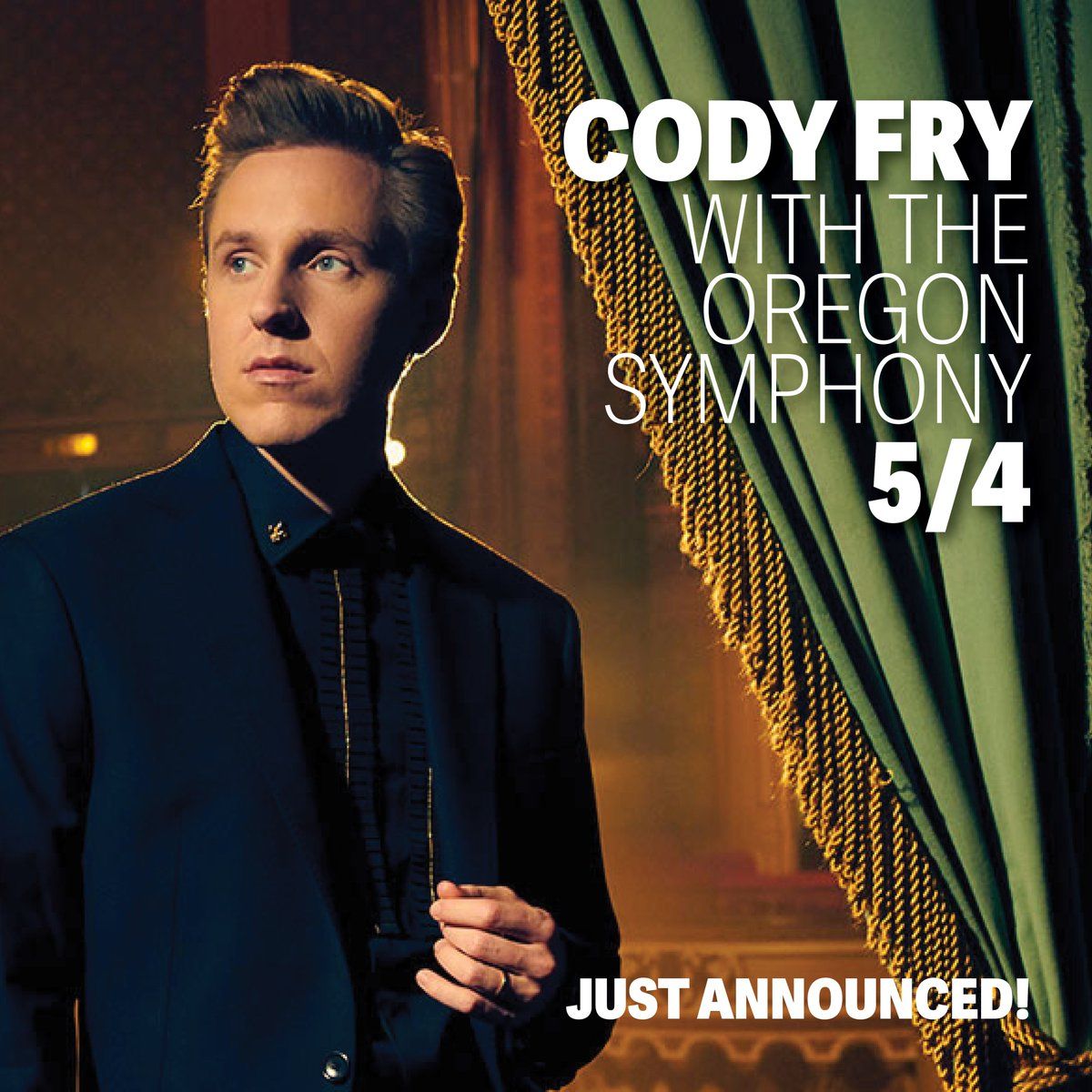 Cody Fry & The Oregon Symphony, Arlene Schnitzer Concert Hall, Portland ...