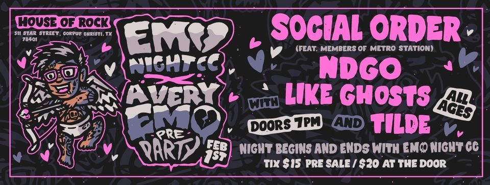 Emo Night CC: A Very Emo Pre-Party , House of Rock, Corpus Christi ...