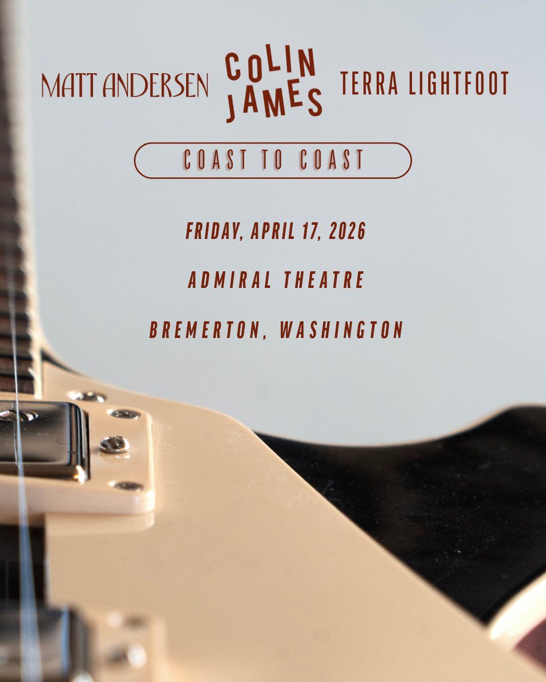 Colin James, Matt Andersen, and Terra Lightfoot at Lincoln Theatre ...
