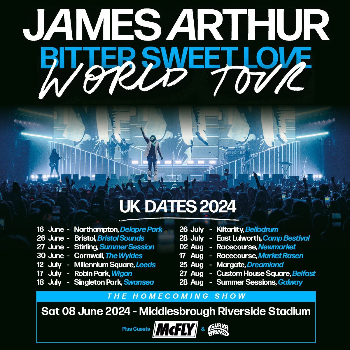 James Arthur Wigan Tickets, Robin Park, Wigan | AllEvents