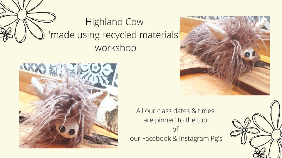 Make a Highland Cow using recycled materials!, Georgies Yard, Barnsley ...