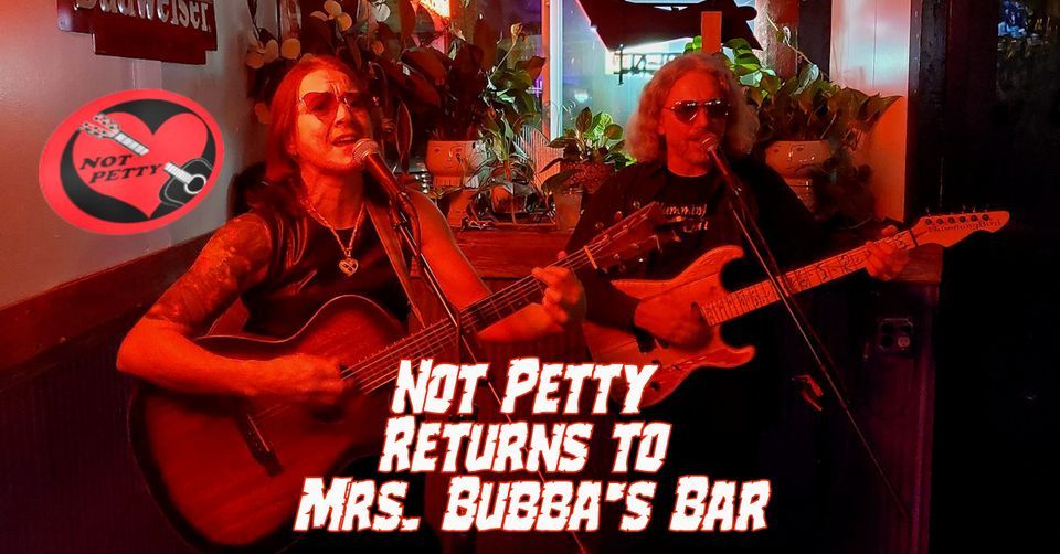 Not Petty @ Mrs. Bubbas Bar | Tom Petty Tribute Duo, Mrs. Bubba's Bar ...