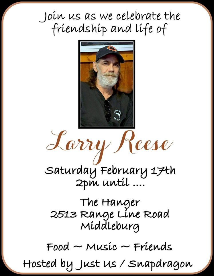 Celebration of life for Larry Reese , Middleburg, Florida, 17 February ...