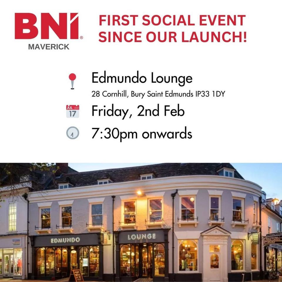 BNI Maverick Social, Edmundo Lounge, Bury St Edmunds, 2 February 2024 ...