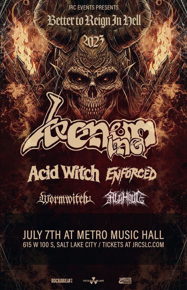 Venom Inc, Acid Witch, Enforced, Wormwitch, Alghoul at Metro Music Hall ...
