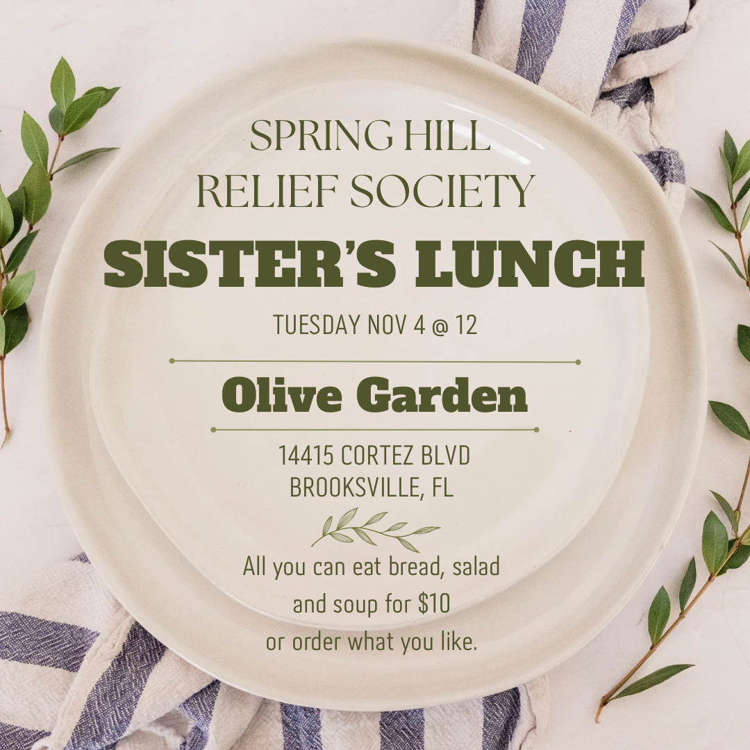 Spring Hill RS Sisters Lunch at Olive Garden, Olive Garden, Spring Hill ...
