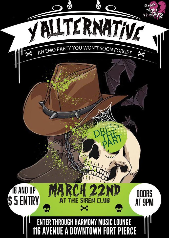 EMO NIGHT 772 | YALLTERNATIVE AN EMO PARTY @ THE SIREN CLUB DOWNTOWN ...