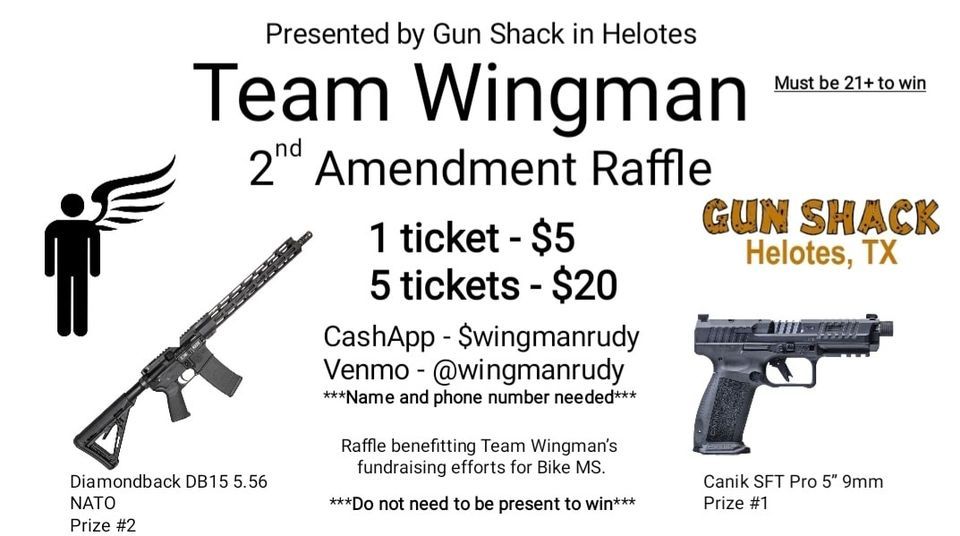 Team Wingman 2023 Gun Raffle, Gun Shack, Helotes, October 29 2023 ...