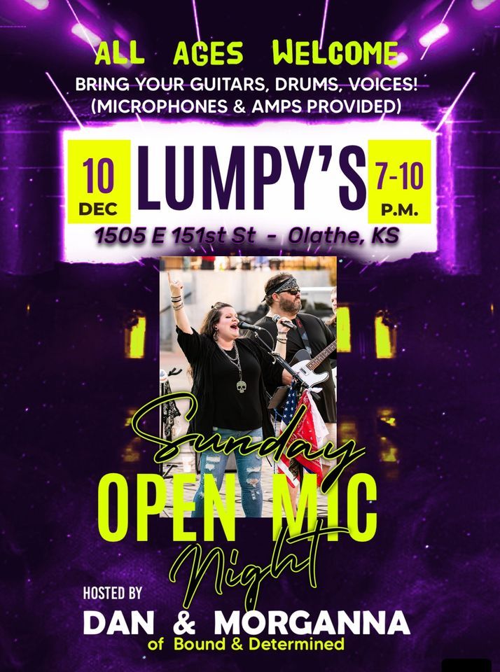 Lumpys (Olathe) Sunday Open Mic Night!, Lumpys Bar and Grill (Olathe ...