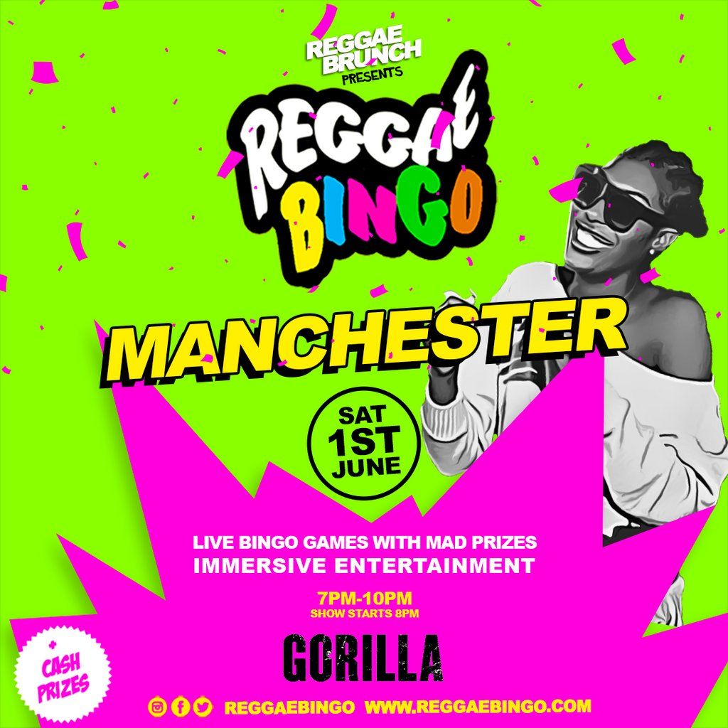 Reggae Bingo - Manchester - Sat 1st June, Gorilla, Manchester, 1 June ...