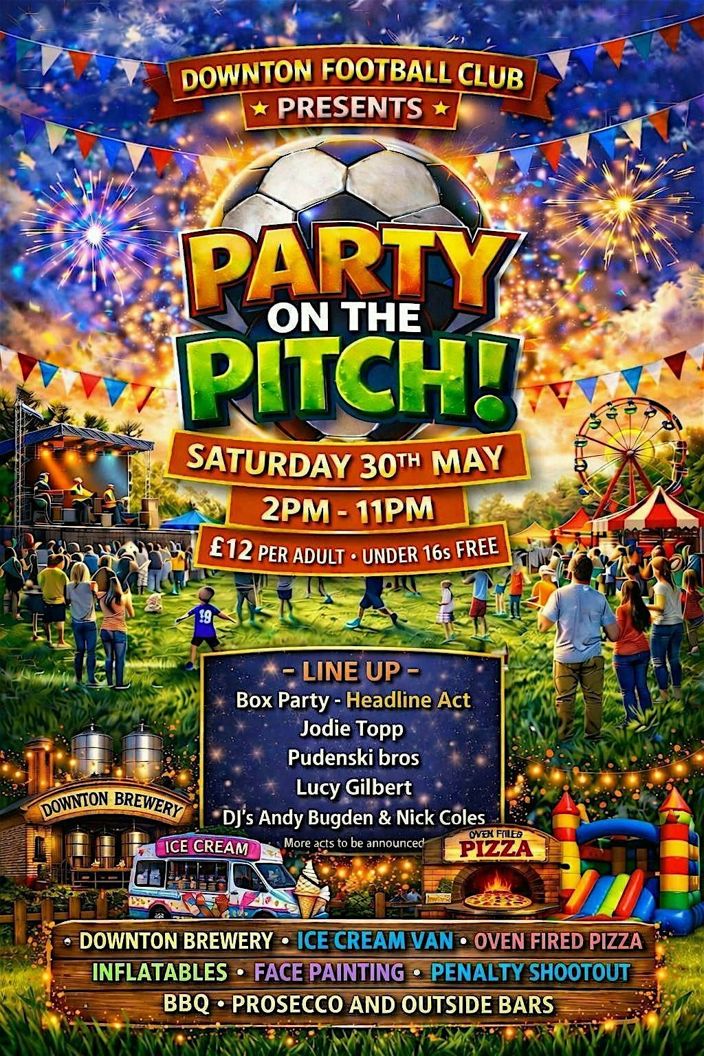 PARTY ON THE PITCH 2026, Downton Football Club, 30 May 2026 | AllEvents