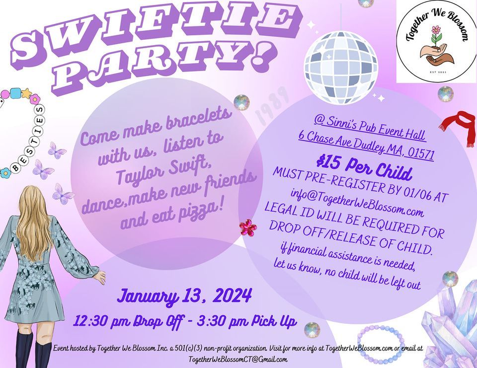 Swiftie ParTAY! (FUNdrasier) , Sinni's Pub (event room) Chase Ave ...