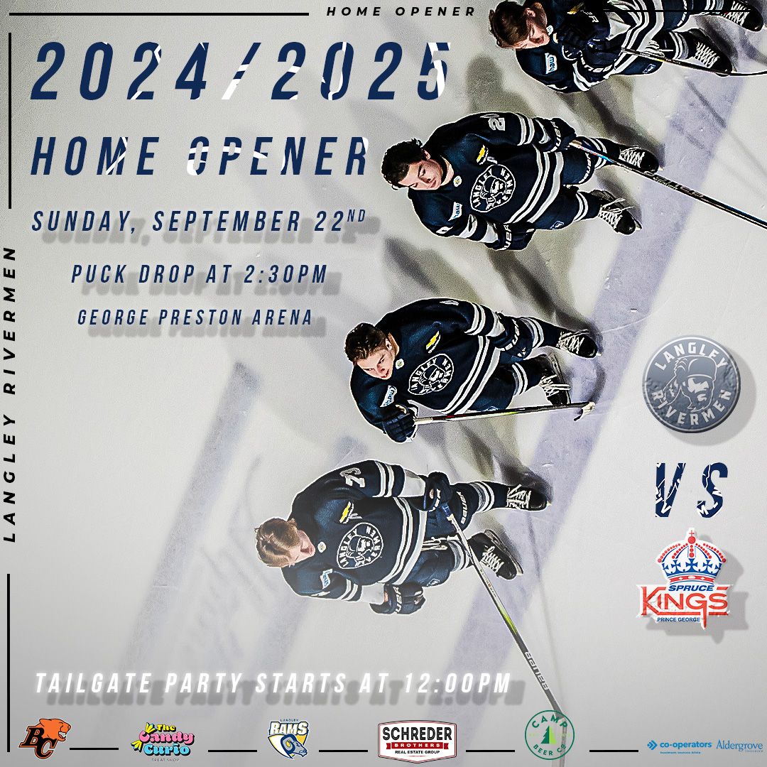 Langley Rivermen at Prince George Spruce Kings at Kopar Memorial Arena ...
