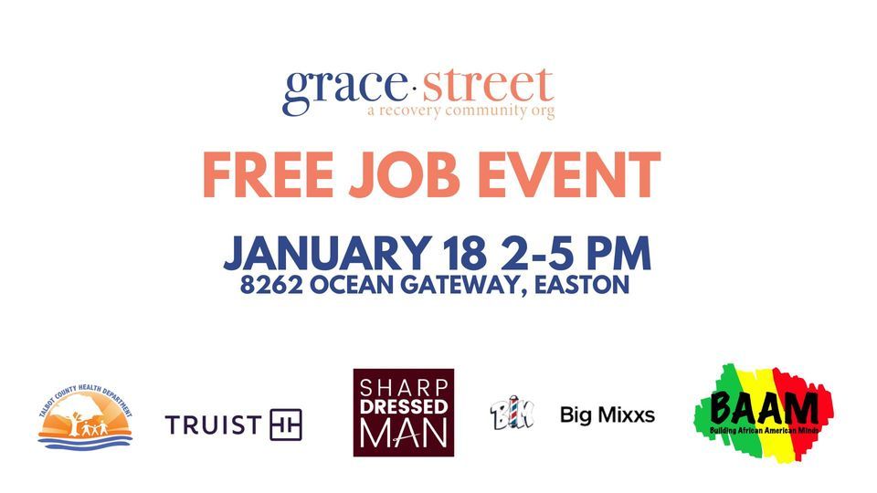 Grace Street FREE Job Event, Grace Street, Easton, 18 January 2024 ...