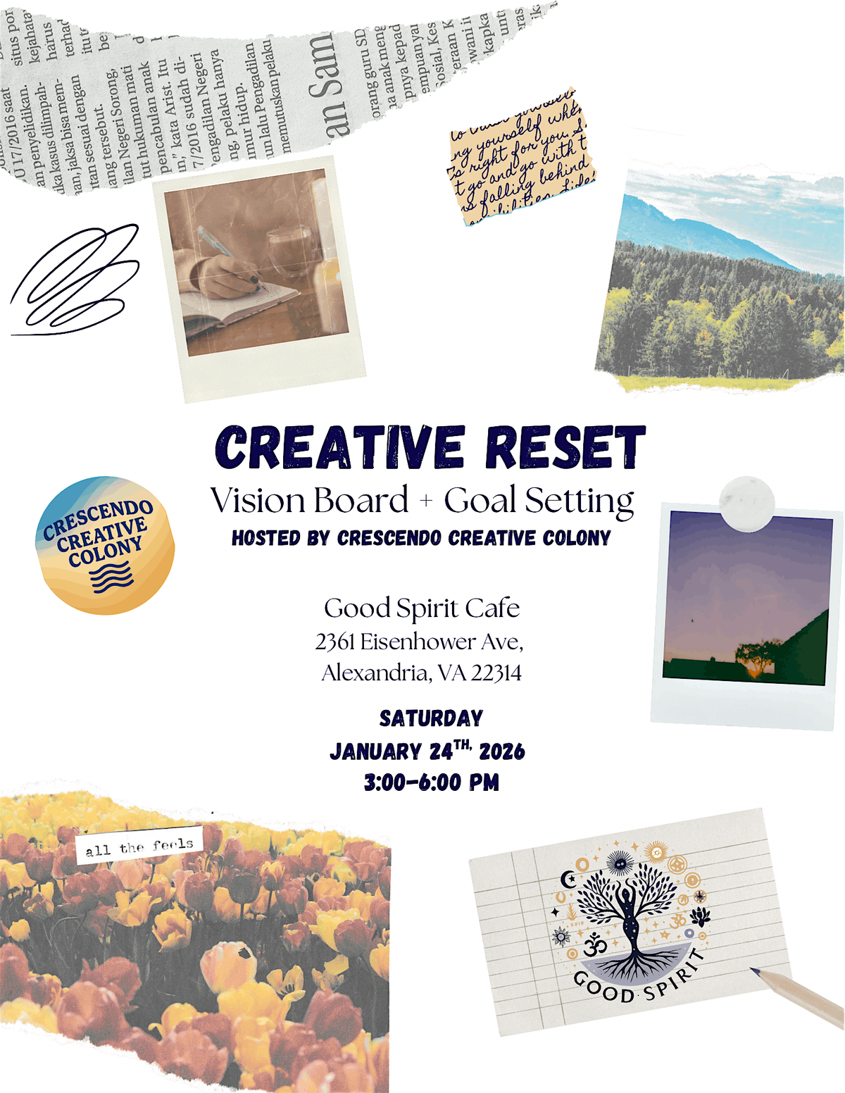 Creative Reset: Vision Board + Goal Setting, Good Spirit Cafe ...