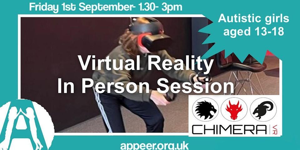 APPEER Teens Virtual Reality Session at Chimera VR in Fleet ( 13-18yrs ...