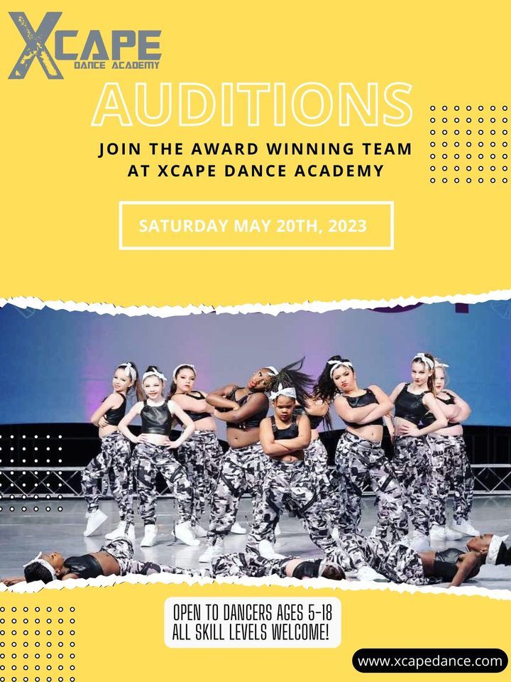 XCAPE DANCE ACADEMY TEAM AUDITIONS! , Xcape Dance Academy, Thurston, 24 ...
