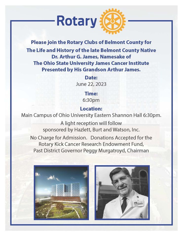 Dr. Arthur G. James & His Connection to Belmont County, Ohio University ...