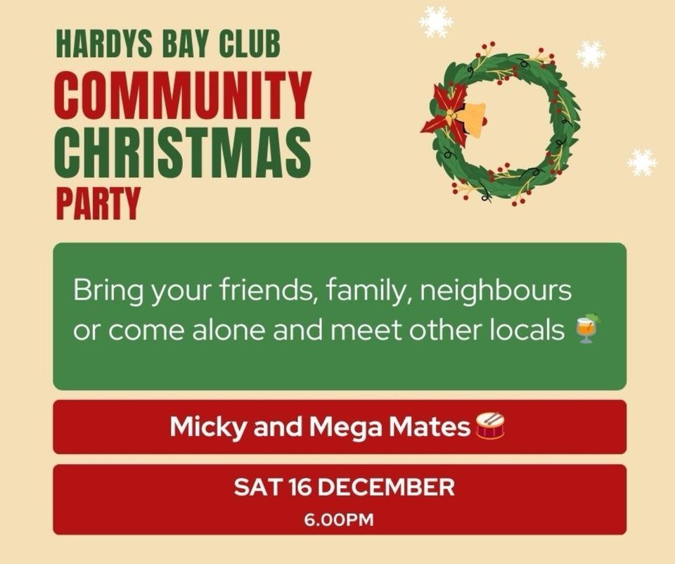 Community Xmas Party with Micky G and Mega Mates, Hardys Bay Club ...