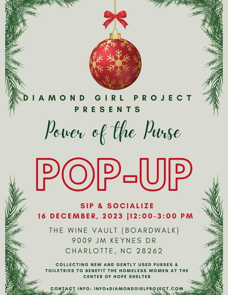 6th Annual POWER of the PURSE DRIVE POP-UP, The Wine Vault, Charlotte ...