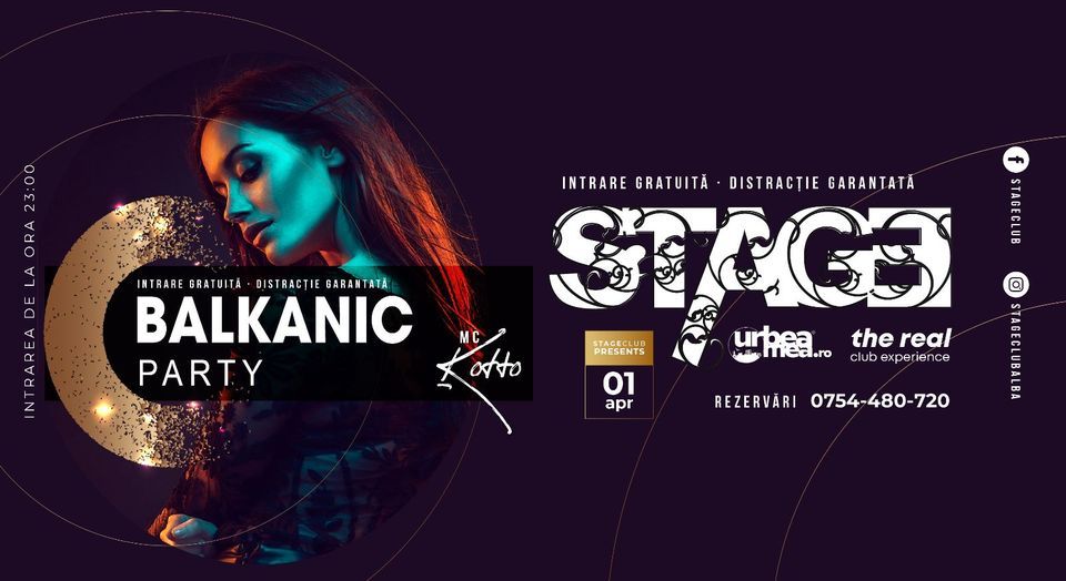 Balkanic Party la Club Stage / 01 Apr, Stage Club, Cluj-napoca, April 1 ...