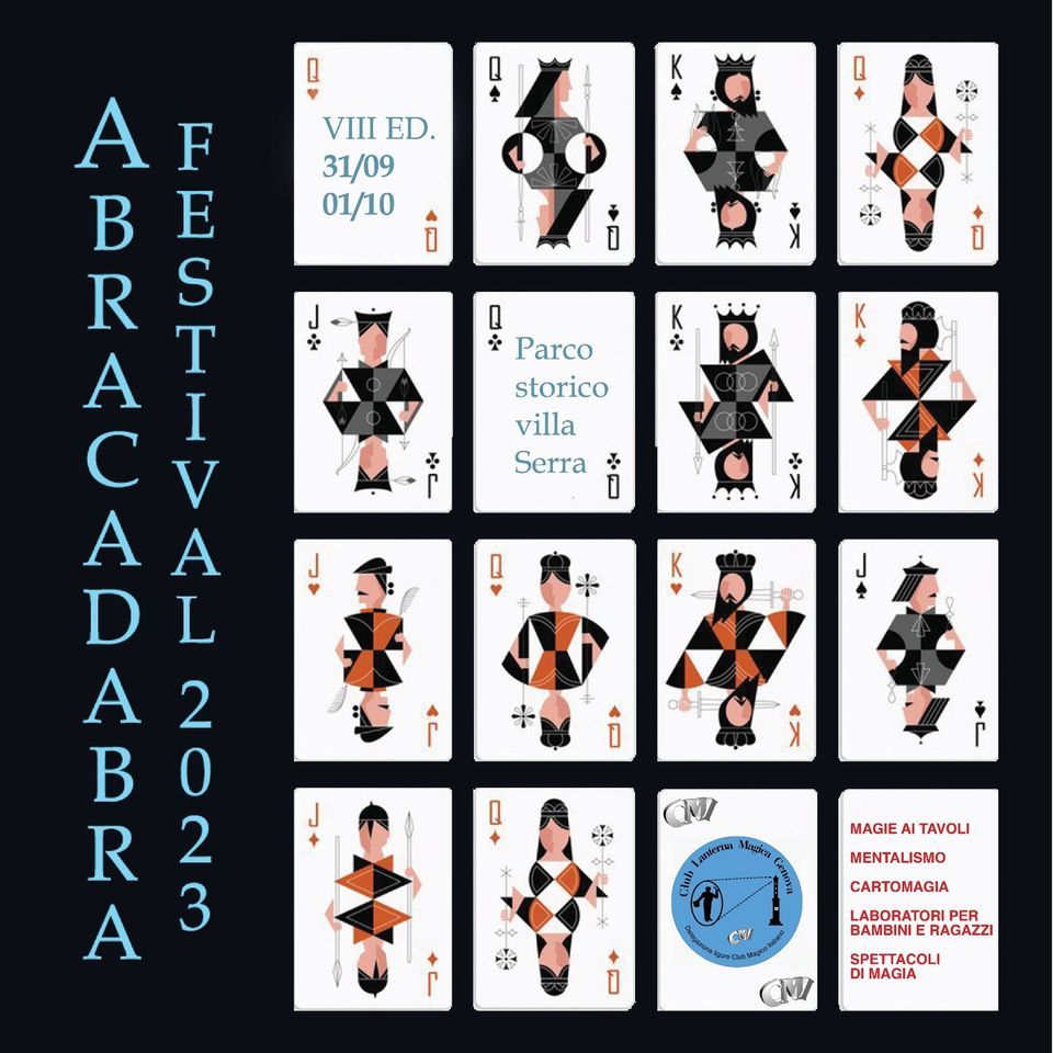 ABRACADABRA FESTIVAL, Parco di Villa Serra, Genova, September 30 to ...