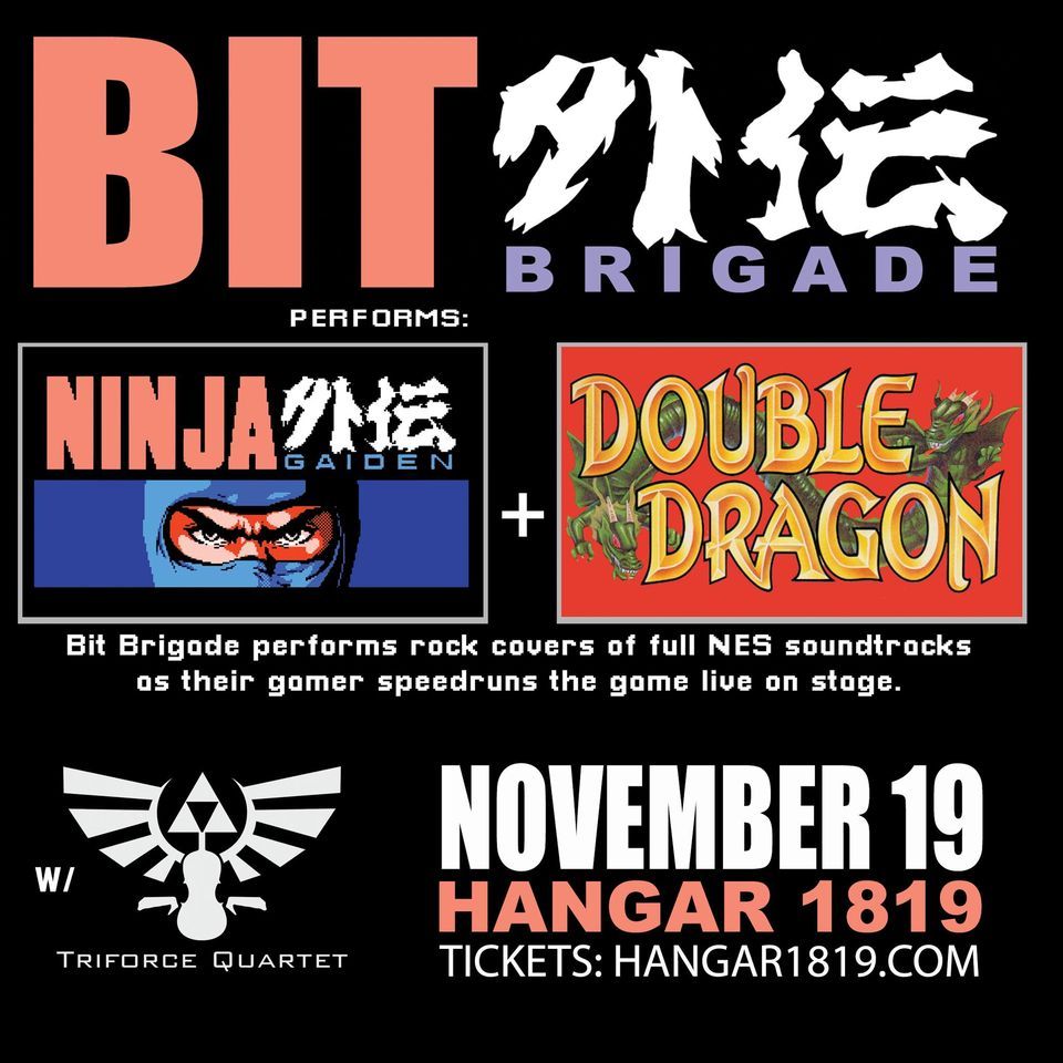 Bit Brigade performs "Ninja Gaiden" + "Double Dragon" LIVE, Hangar 1819 ...