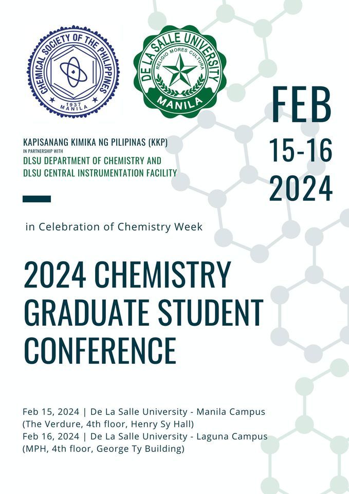 2024 Chemistry Graduate Student Conference, 2401 Taft Avenue, 1004 ...