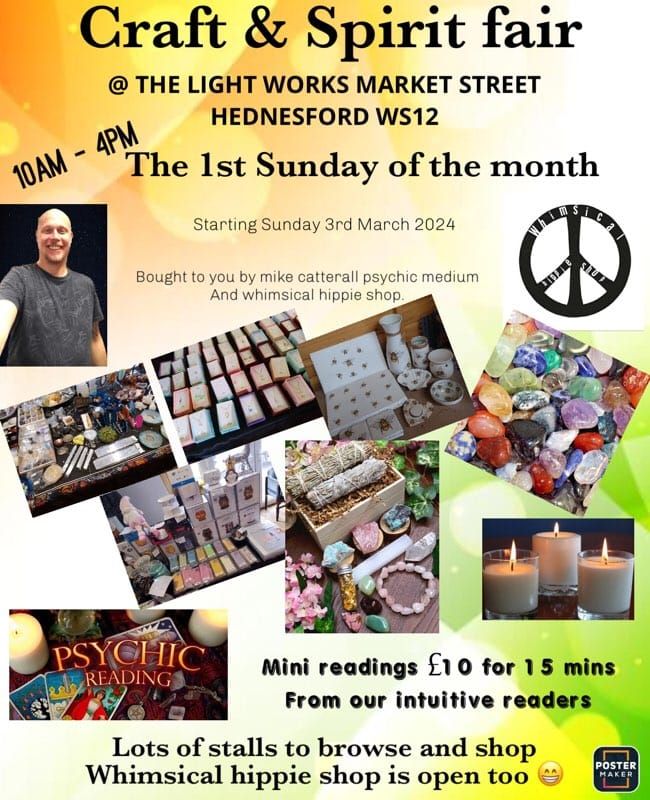 monthly craft and spirit fairs 1st Sunday of the month , Hednesford ...