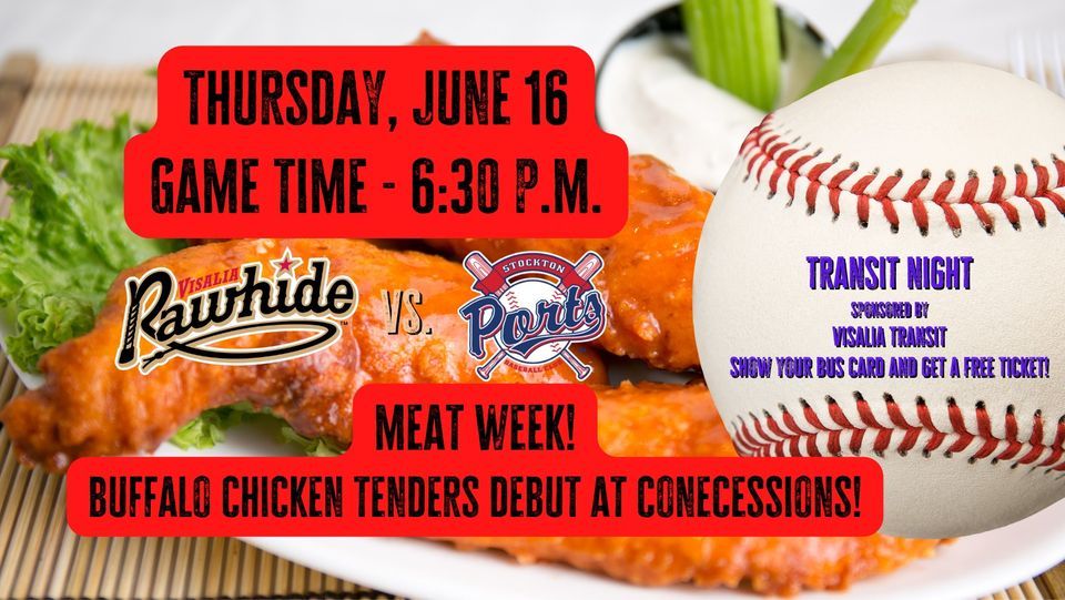 Meat Week - Game #3 Rawhide vs. Stockton Ports, Valley Strong Ballpark ...