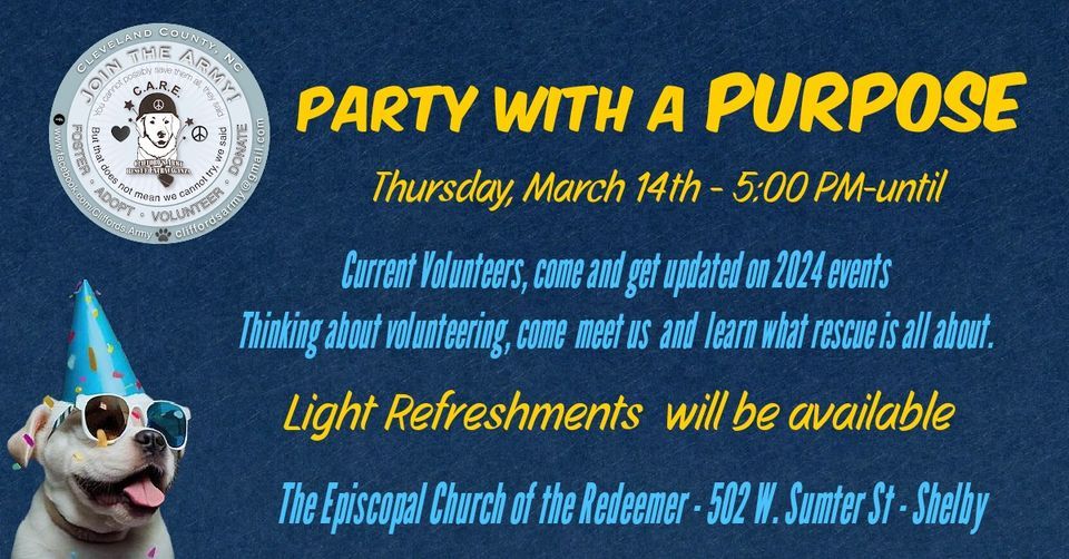 CARE Party with a Purpose, The Episcopal Church of the Redeemer in ...