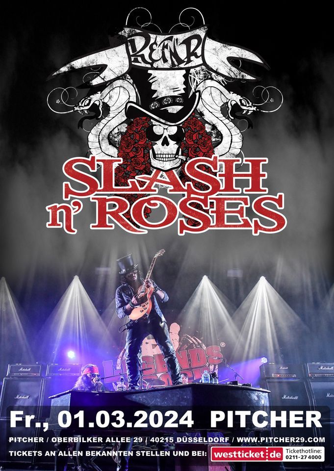 SLASH N´ ROSES play GUNS N´ ROSES, Pitcher - Rock'n'Roll Headquarter ... SLASH N´ ROSES play GUNS N´ ROSES, Pitcher - Rock'n'Roll Headquarter ...