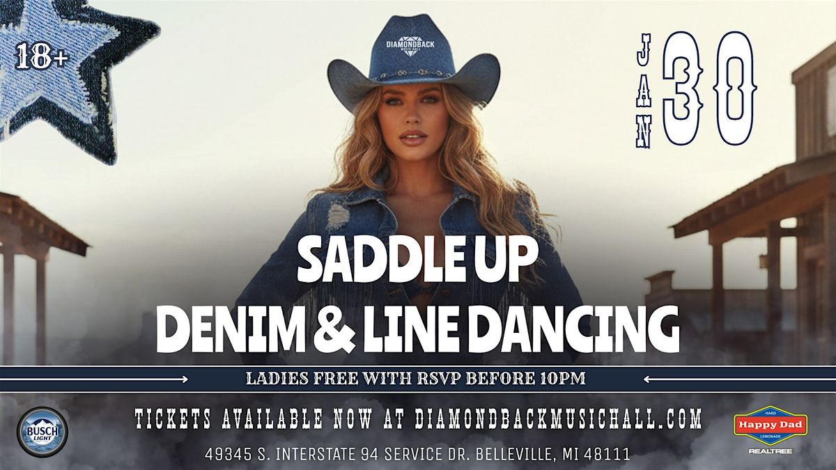 Saddle Up: Denim & Line Dancing!, Diamondback Music Hall, Van Buren ...