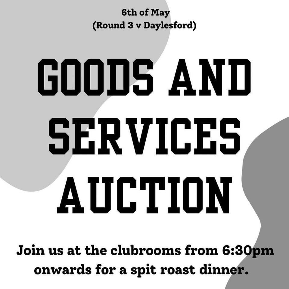 Goods & Services Auction, Clunes Football Netball Club, Hepburn Springs ...