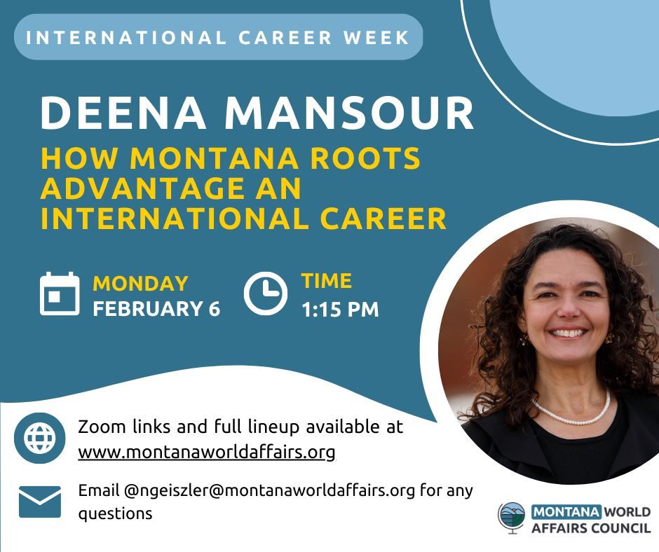 International Career Week: Deena Mansour, February 6 2023 | Online ...