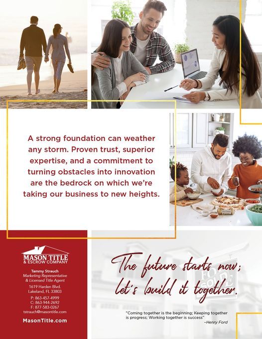 TITLE TALK with TAMMY STRAUCH, MASON TITLE, Prime Meridian Bank ...