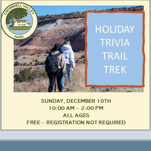 Holiday Trivia Trail Trek , Cromwell Valley Park, Glen Arm, 10 December ...