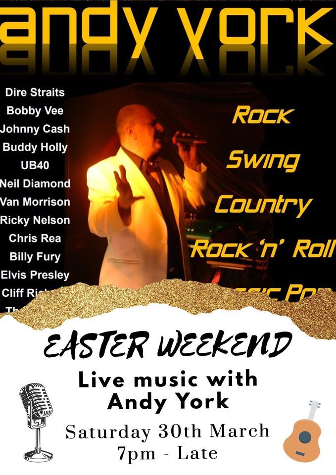 Live music with Andy York - Easter Weekend! ? , 2 Eaton Street, Norwich ...