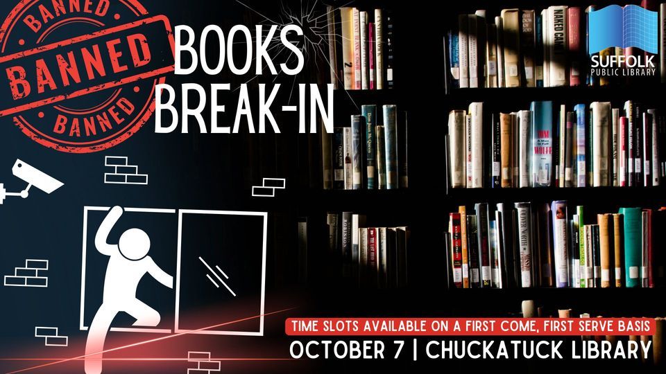 Banned Books Break-In , Chuckatuck Library, Suffolk, 7 October 2023 ...