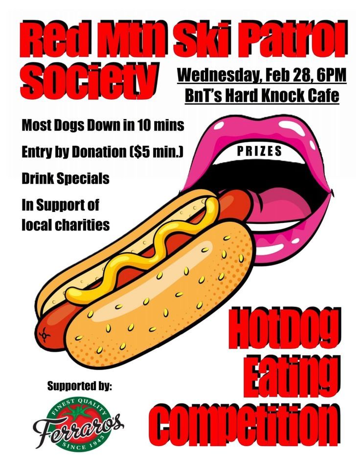 Hot Dog Eating Competition, B&T's Hard Knock Cafe, Trail , 28 February ...