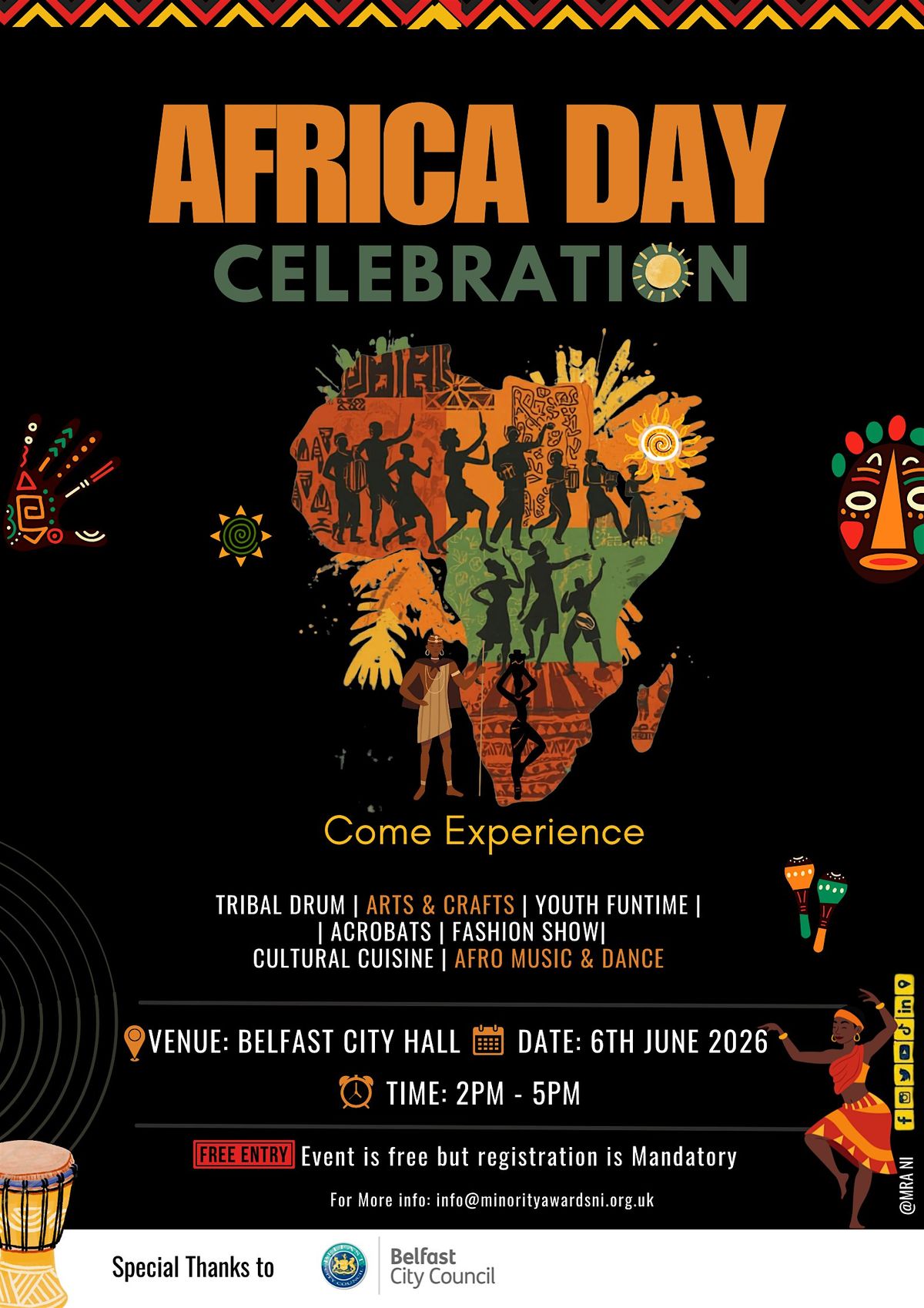 Africa Day celebration, City Hall, Belfast, 6 June 2026 | AllEvents