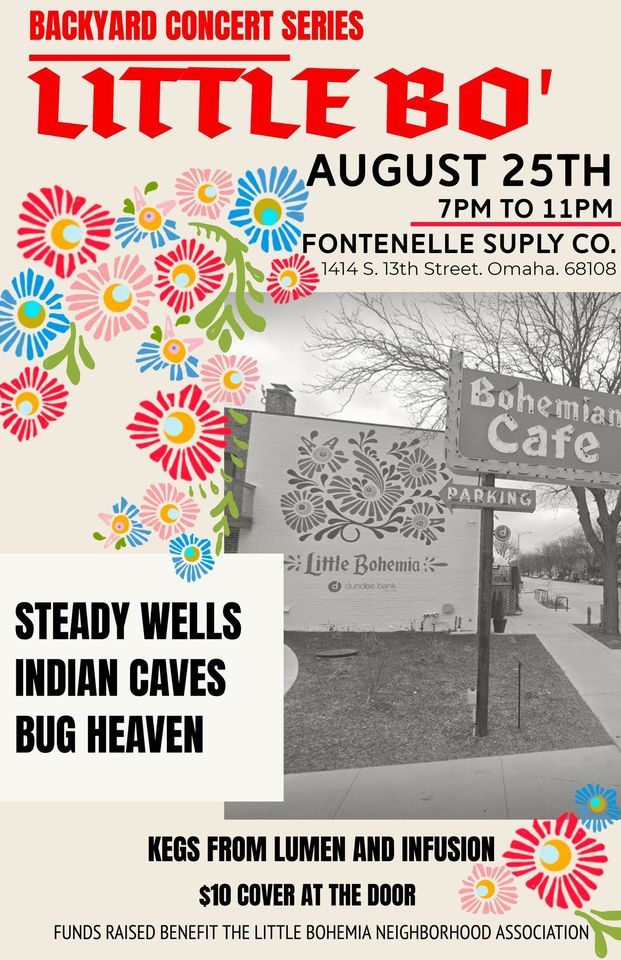 Little Bo Backyard Concert: Bug Heaven, Indian Caves, Steady Wells ...