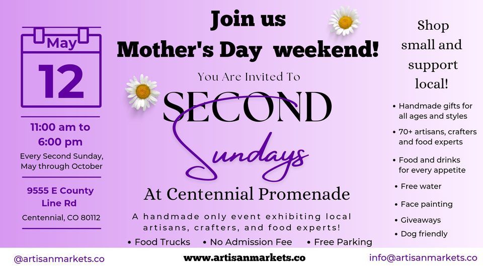Second Sundays At Centennial Promenade with Artisan Markets , 9555 E ...