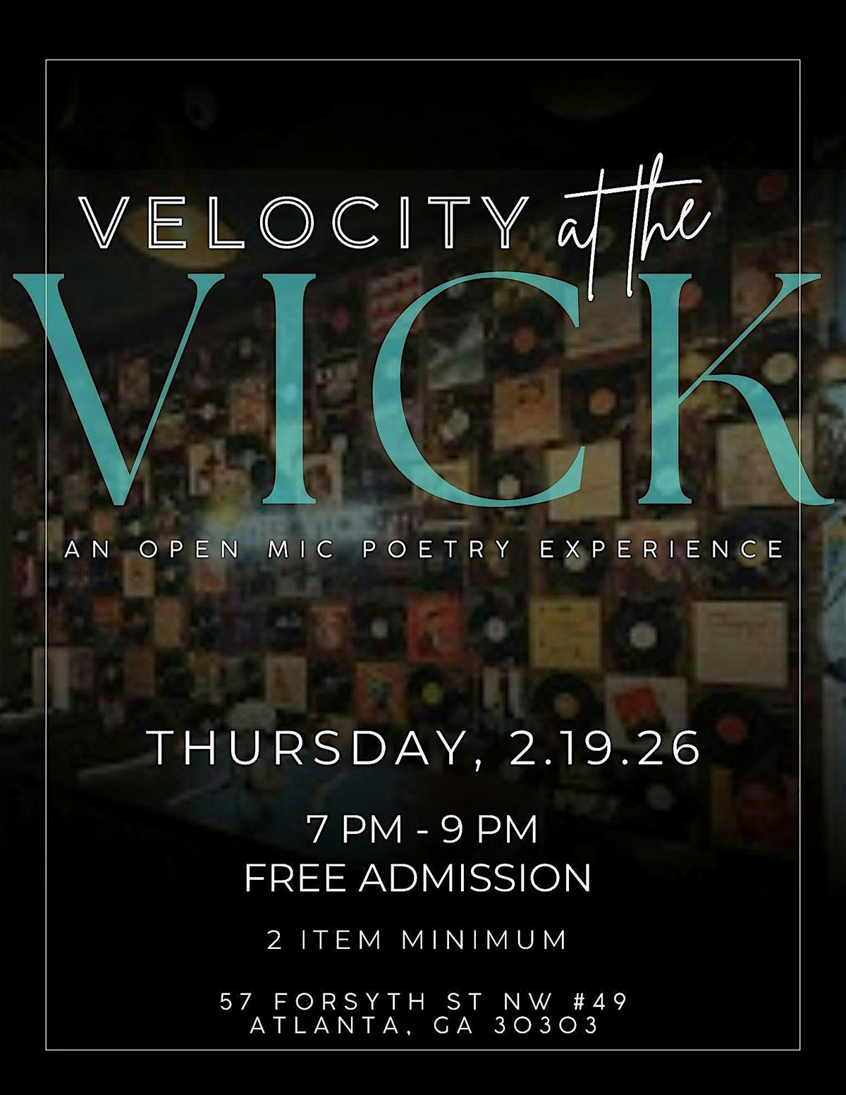 Velocity at The Vick, The Vick At Healey, Atlanta, 19 February 2026 ...