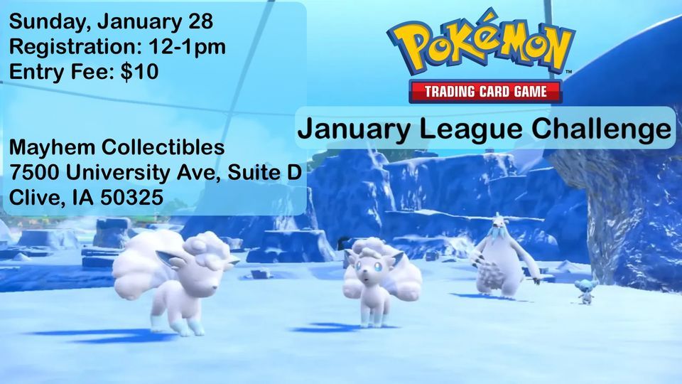 January Mayhem Challenge, Mayhem Collectibles Inc, Clive, January 28 ...